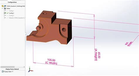 Design Tables And Configurations To Validate Robust Models In Solidworks
