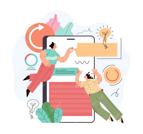 Premium Vector Mobile Digital App Application Development Coding And