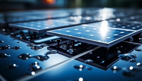 Premium AI Image Futuristic Solar Panel Powers Clean Industry Conserving Nature Electricity