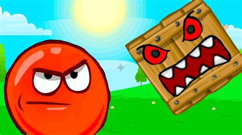КРАСНЫЙ ШАРИК ПРОТИВ ЧОРНЫХ ЗЛЫХ КВАДРАТОВ 4 Red Ball 4 мультик игра про красный шар Youtube