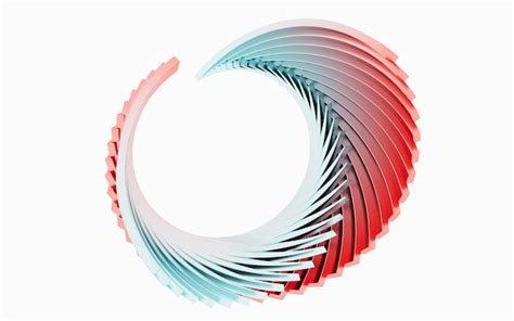 premium photo abstract curves with white background 3d rendering