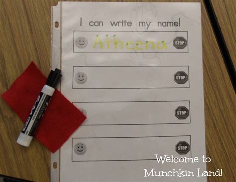 Munchkin Land Name Writing And Chicka Chicka Boom Boom