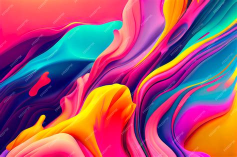 Premium Photo 3d Colorful Abstract Wallpaper