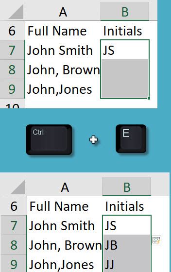 Extracting Initials In Excel A4 Accounting