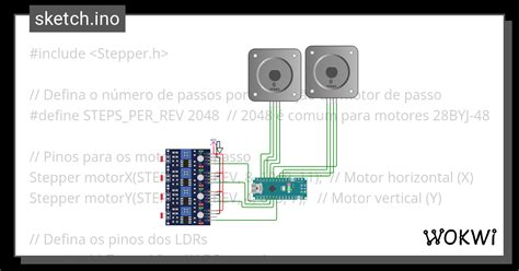 Seguidor De Sol Wokwi Esp32 Stm32 Arduino Simulator