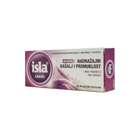 Isla® Cassis 30 Pastila Markfarm Apoteka Isla® Cassis 30 Pastila Markfarm Apoteka