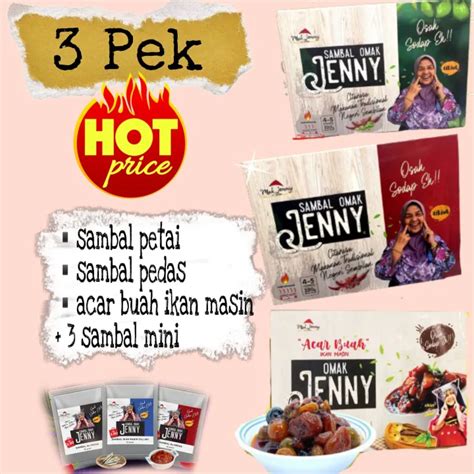 Sambal Mak Jenny Mini Pack Set 3 Lazada