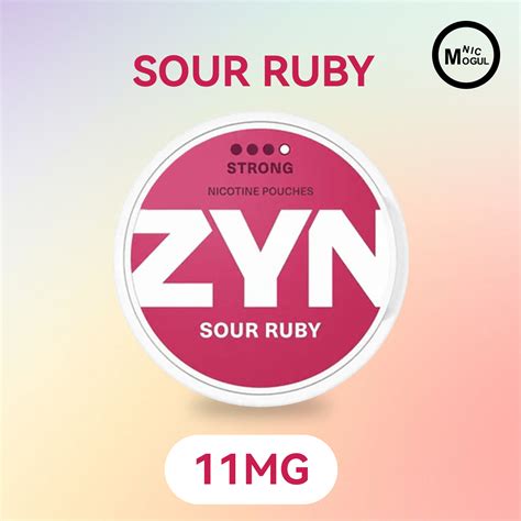 Zyn Sour Ruby 11mg 8 0 Nic Mogul Oz