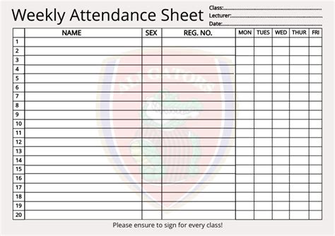 Feuille De Présence Simple
