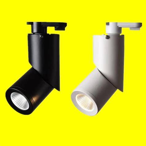 degree rotation ac110 240v cree 15w dimmable cob led track spotlight tracking rail lighting for