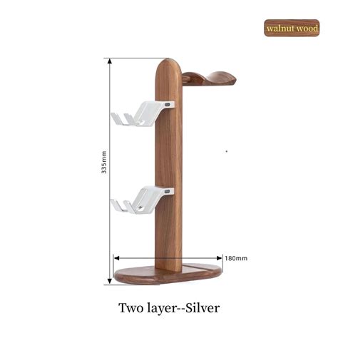 Walnut Controller And Headphone Rack Gaming Organiser T For Him