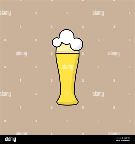 Vector Beer Glass Foam Beer In A Glass Foam Beer Pint Vector