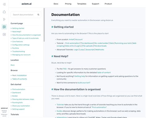 how to use the dashboard get started docs axiom ai