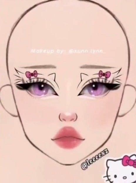 Пин от пользователя 𝓜𝓪𝓴𝓮𝓾𝓹💗 на доске 𝘾𝙤𝙨𝙥𝙡𝙖𝙮👾 Косплейный макияж Макияж шаблон лица Идеи макияжа