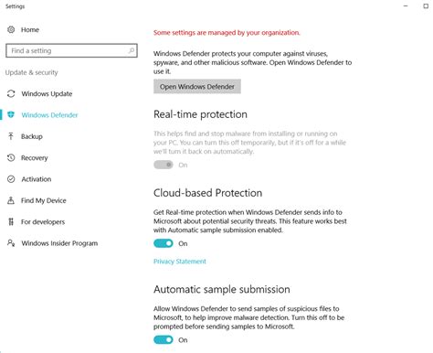Windows Defender Realtime Protection Is Disabled How To Make It Work