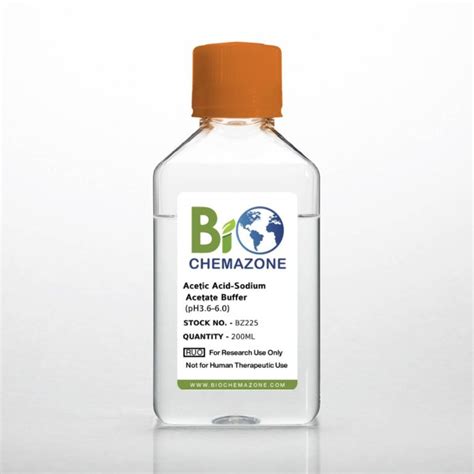 Acetic Acid Sodium Acetate Buffer Bz225 Biochemazone