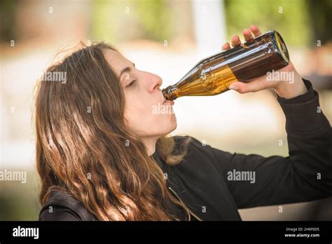 Girl Chugging Beer