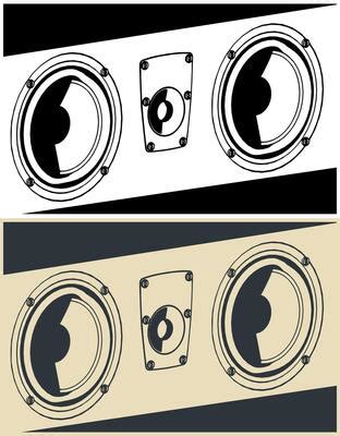 Speaker Drawing Vector Art Icons And Graphics For Free Download