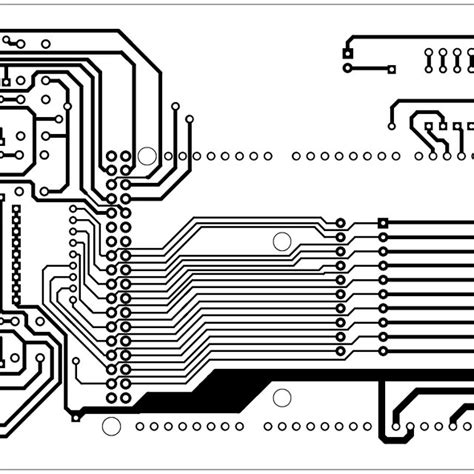 Actual Size PCB Pattern Of The Digital IC Tester Download Scientific Diagram