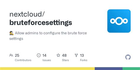 GitHub Nextcloud Bruteforcesettings Allow Admins To Configure The Brute Force Settings