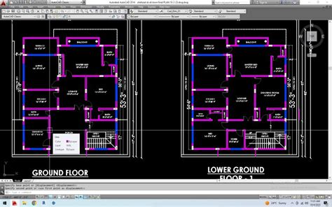 Architecture Floor Plans In Cad Saif Ullah Sadiq