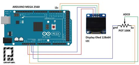 Arduino Mega 2560 Oled Display I2c Master Modbus Rtu Scada Industrial
