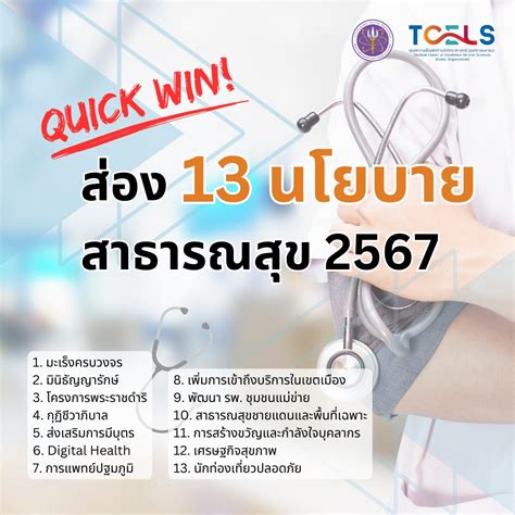 Tcels Thailand 🔎 ส่อง 13 นโยบาย Quick Win