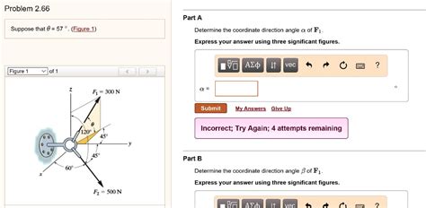 Problem 266 Suppose That θ 57∘ Figure 1 Figure 1 Of 1 Part A Determine The Coordinate
