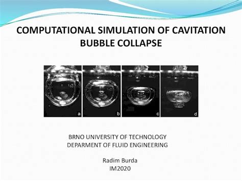 pdf computational simulation of cavitation bubble … · summary