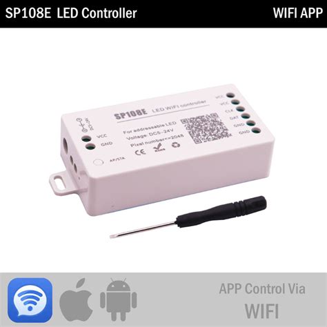 Ws2812b Ws2811 Led Pixels Strip Controller Dc5 24v Sp105e Sp107e Sp108e Sp110e Bled Wifi Music