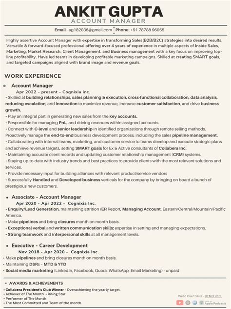 Ankit Gupta Cv Pdf
