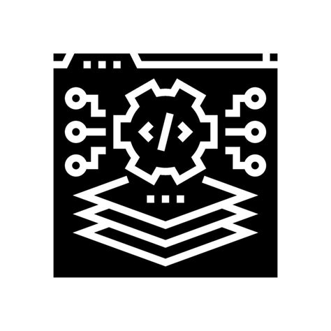 Full Stack Development Software Glyph Icon Vector Illustration 34908569 Vector Art At Vecteezy
