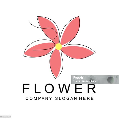 꽃 로고 디자인 벡터 일러스트 레이 션 스타일 라인 아이콘 추상 아트 워크 0명에 대한 스톡 벡터 아트 및 기타 이미지 0명 고급 꽃 식물 Istock