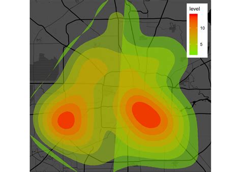Creating Density Plots In R Using Ggmap Visualising The Spatial Attribute Of Your Dataset