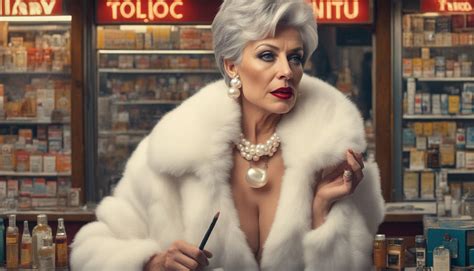 Mature Sexy Woman Glamour Heavy Makeup Short Grey By Oceanis321 On