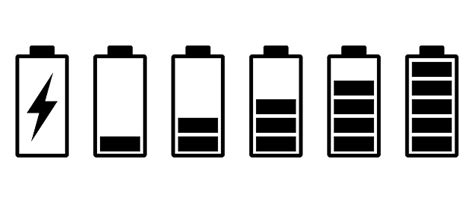 배터리 벡터 아이콘이 설정됩니다 컬렉션 디자인 배터리 레벨 표시기 Ui 요소 0명에 대한 스톡 벡터 아트 및 기타 이미지 0명 가득 찬 개체 그룹 Istock