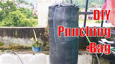 How To Make Punching Bag At Home Diy Muay Thai Equipment Youtube