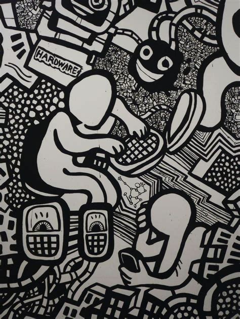 Graffiti Black And White Drawings Graffiti Can Drawing Stock