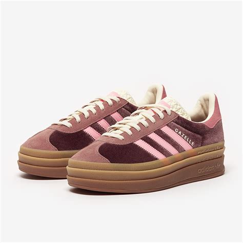 Adidas Originals Womens Gazelle Bold Shadow Brownwarm Clayglow Pink