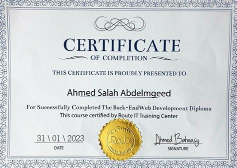 Routeacademy Certification Backenddevelopment Dotnetcore Apis Continuouslearning Ahmed