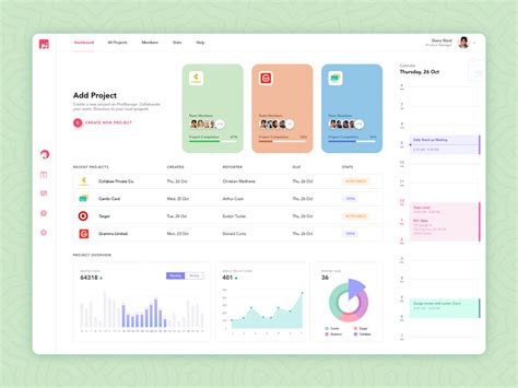 Work Management Dashboard Freebie Supply