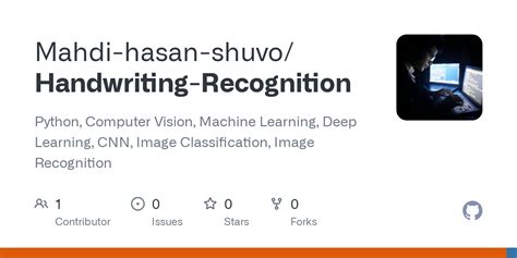 Github Mahdi Hasan Shuvohandwriting Recognition Python Computer Vision Machine Learning