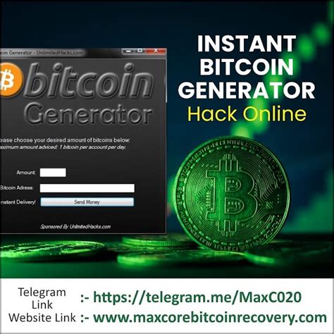 Get Bitcoin Generator Hack Tool Online In 72 Hours