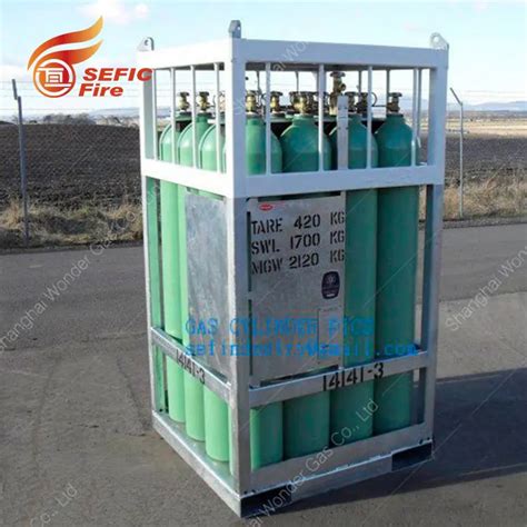 Durable Oxygen Nitrogen Cylinder Rack Sefic Iso232