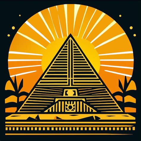 Premium Vector Pyramid Vector Illustration