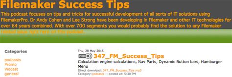 Filemaker Success Tips 347