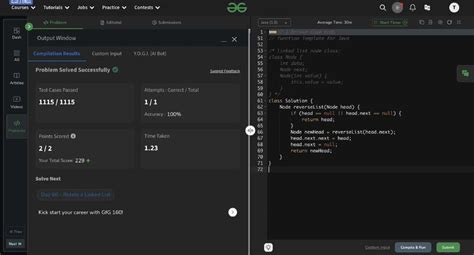 Geekstreak2024 Gfg160 Codingjourney Geeksforgeeks Day65
