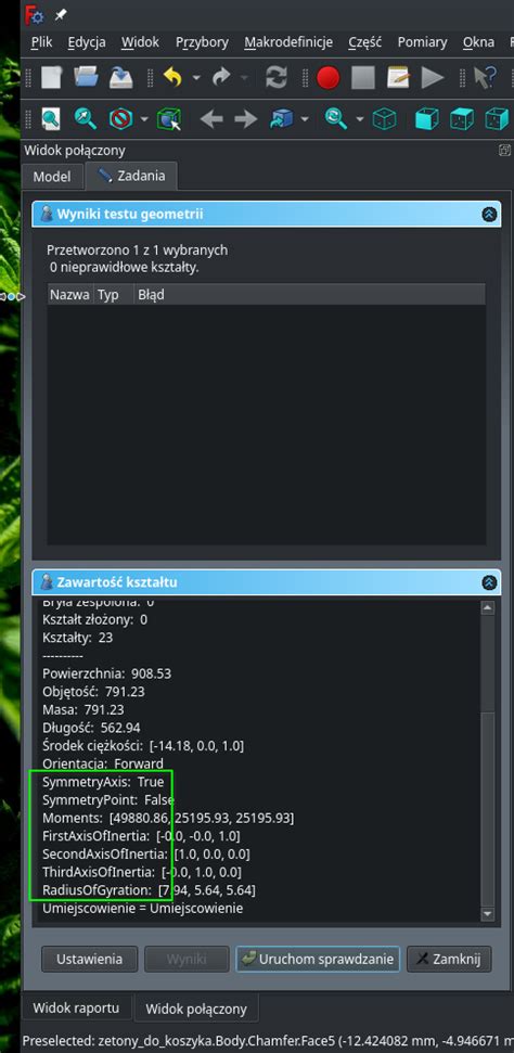 Part → Menu Part Check Geometry Tool Part 2 2 · Issue 256 · Freecad Freecad Translations
