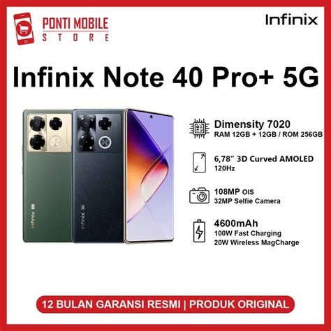 Jual Infinix Note Pro Plus G Shopee Indonesia