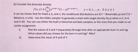 Solved 6 Consider The Bivariate Density F X Y «